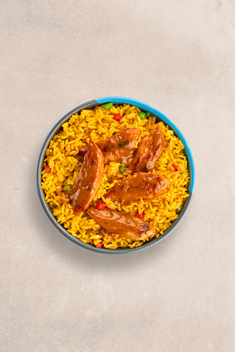 Chicken Strips & Spicy Rice