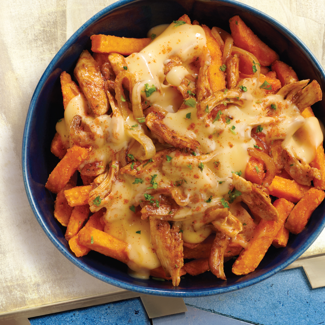 Festa Fries with Sweet Potato Fries