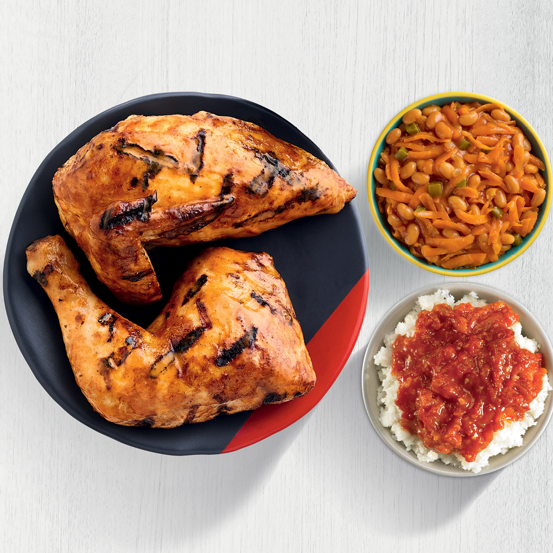 1/2 Chicken + any 2 Single Sides