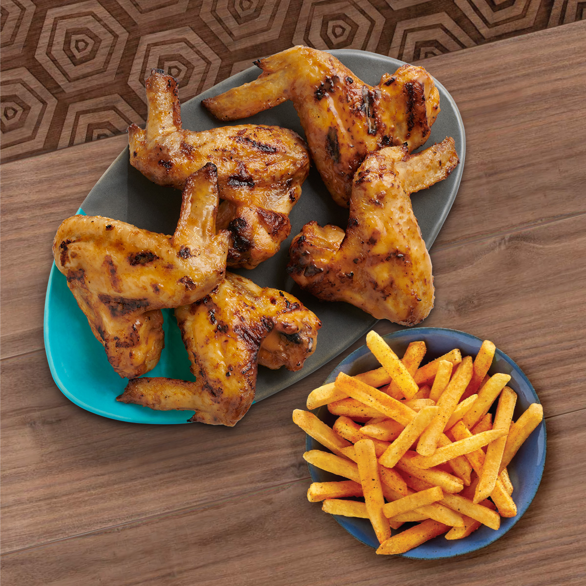 5 Full Chicken Wings & 1 Regular Side
